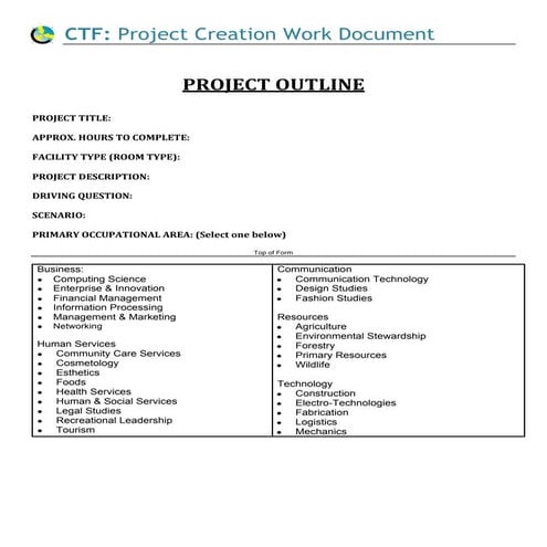 Ctf project creationworkdocument | PDF