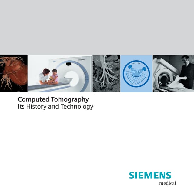 Ct history and_technology | PDF | Medical Tests | Medical Health