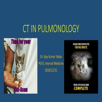 Ct in pulmonology | PPTX