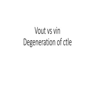 CTLE Transfer curve vout/vin with degene | PPT