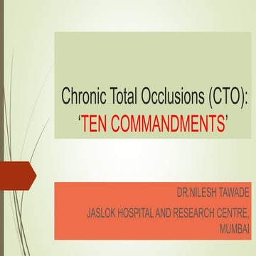 CTO-- TEN COMMANDMENTS | PPTX