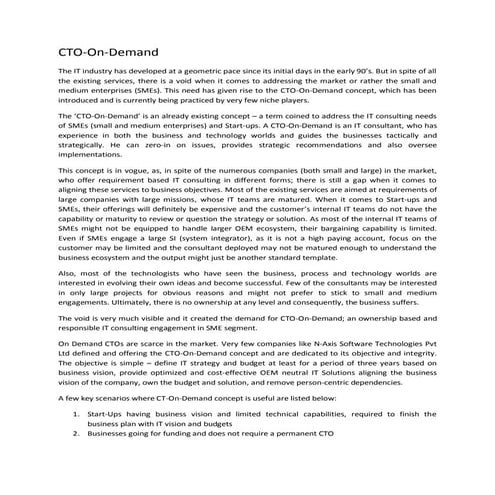 CTO-On-Demand v2 | PDF