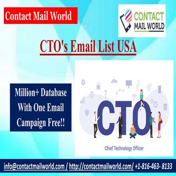 Cto's email list usa | PPTX