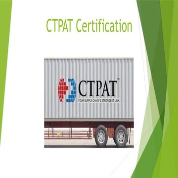 CTPAT Certification.pptx.............................. | PPTX
