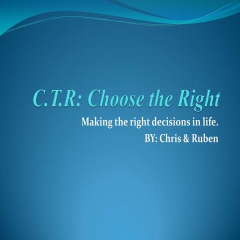 Choose The Right | PDF