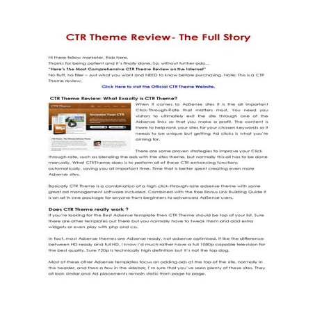 Ctr Theme | PDF