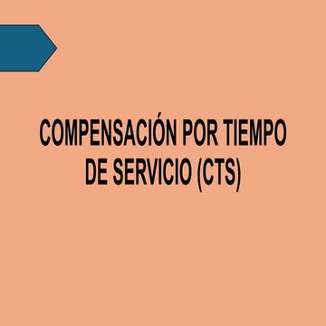 CTS en Perú: Todo lo que debes saber para no perder ni un sol | PDF