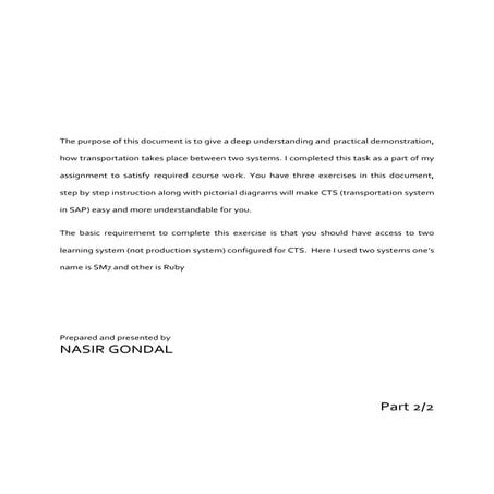 CTS - Exercise part2 | PDF