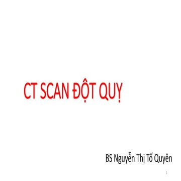 Ct scan dot quy dinh huong 2019 | PDF