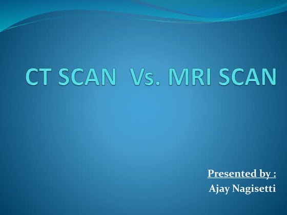 Open MRI Scan – Advantages | PDF