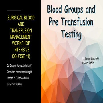 Automation in blood banking | PPTX