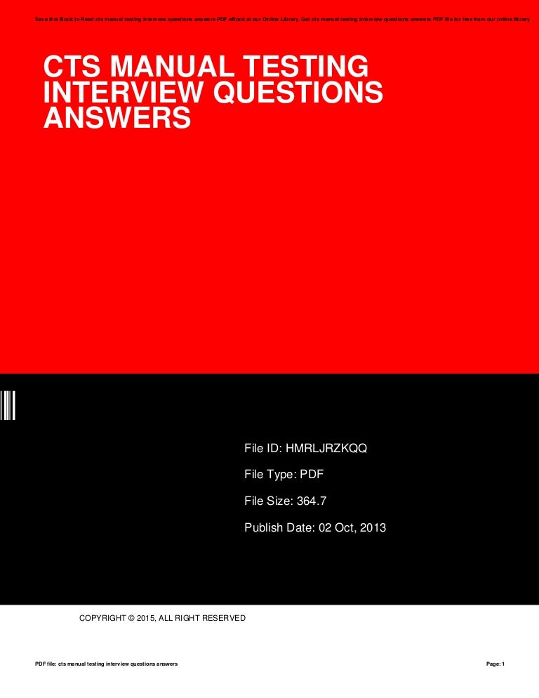 Cts Manual Testing Interview Questions Answers cts-manual-testing-interview-questions-answers