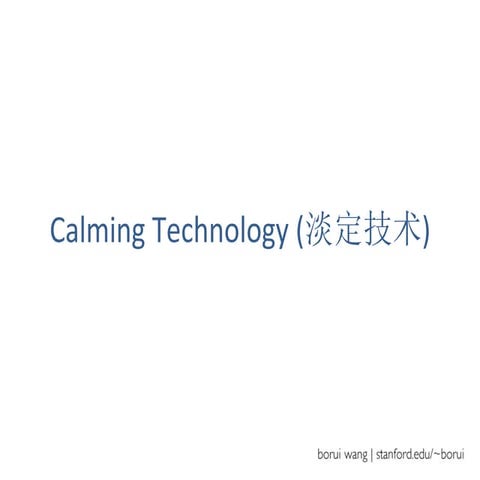 Calming technology | PDF