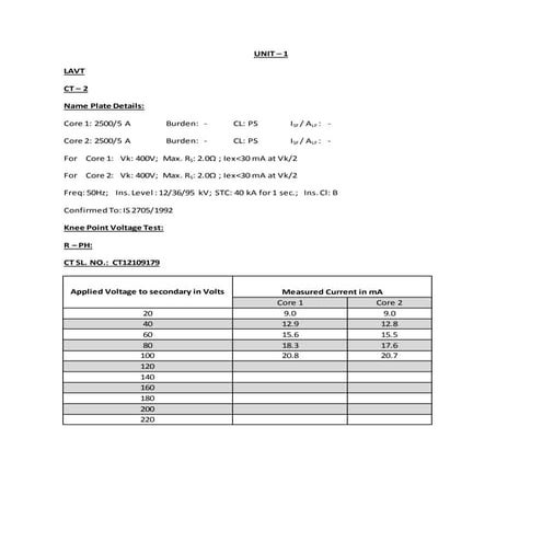 Ct test report | DOCX