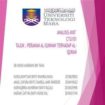 CTU 101 ANALISIS AYAT presentation slides | PPT