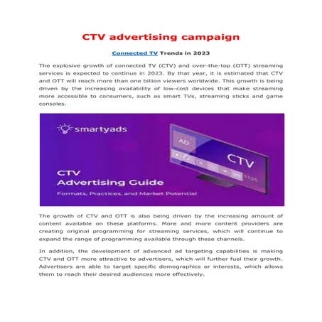 CTV advertising campaign | DOCX