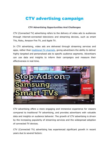 Connected TV advertising | PPT