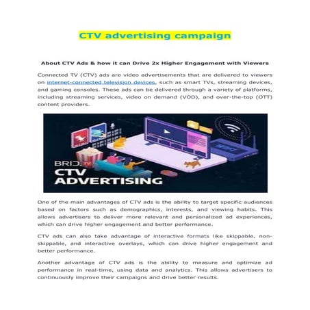 CTV advertising campaign | PDF