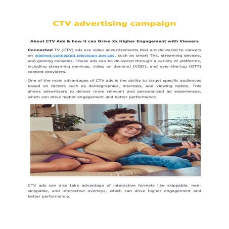 CTV advertising campaign | PDF