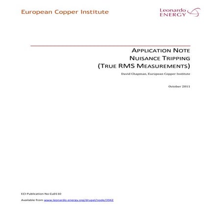 Nuisance Tripping - True RMS Measurements | PDF