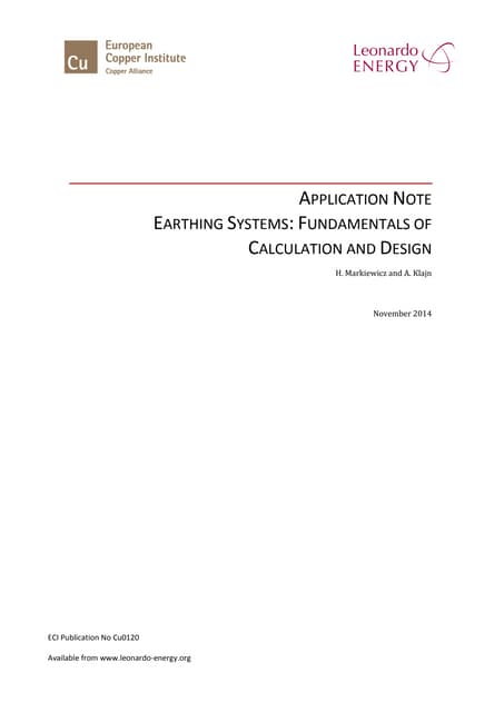 Photovoltaic solar farm: earthing system design for cost reduction and system compliance | PDF