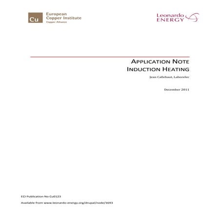 Application Note – Induction Heating | PDF