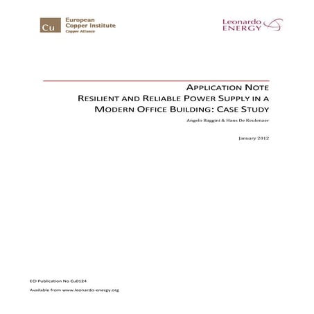 Application Note – Resilient and Reliable Power Supply in a Modern ...