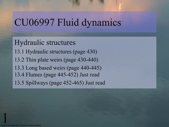 Notches and weir | PPT