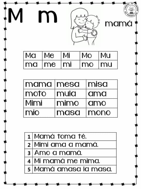 Tarjetas silabas | DOCX