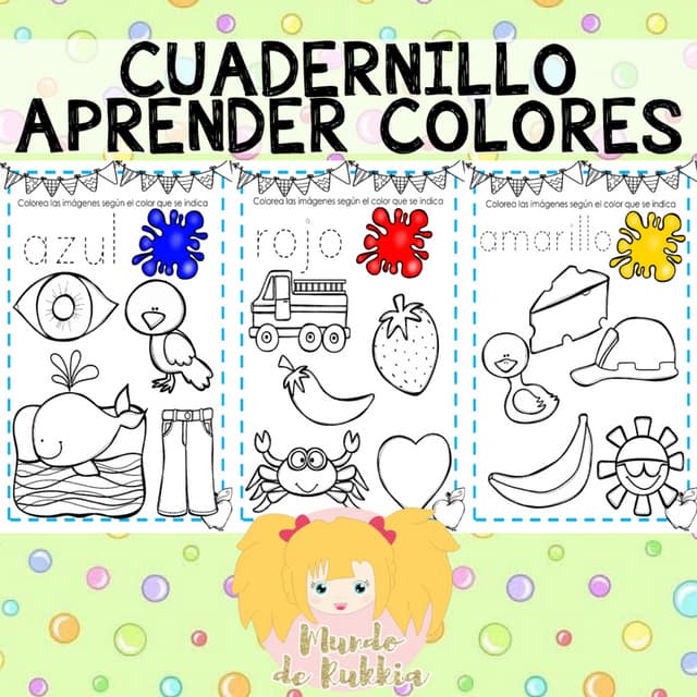 Hojas De Trabajo Para Aprender Los Colores En Edad Preescolar