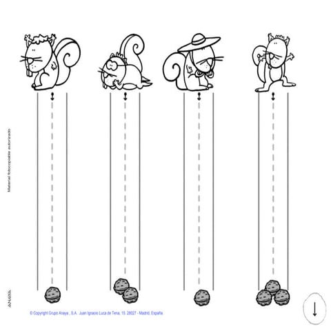 cartas de contar objetos del espacio | PDF