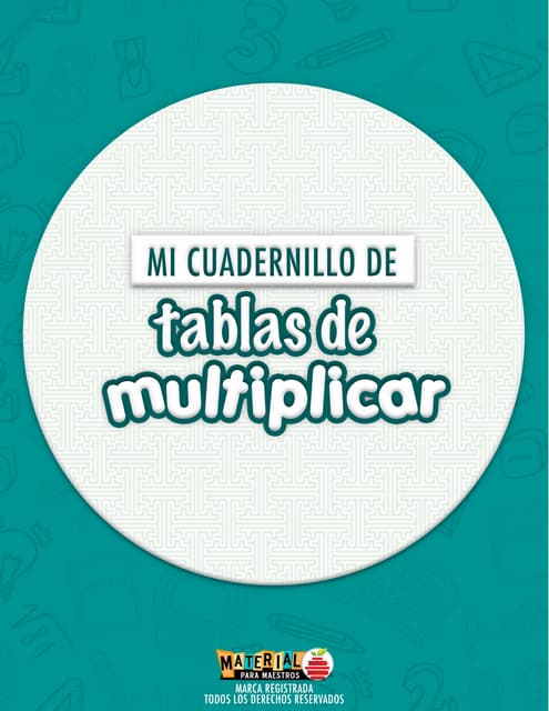 Tablas multiplicar | PDF