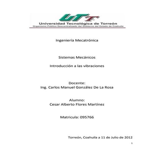 Cuadernillo vibraciones | PDF