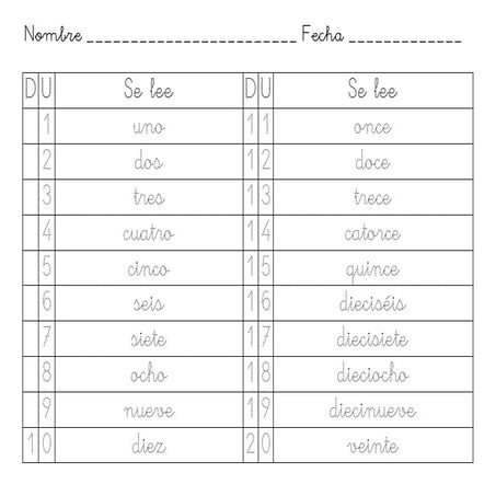 Cuaderno numeros-hasta-el-99 | PDF