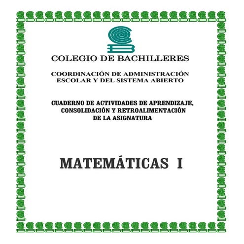 Cuaderno de actividades matematicas 1 | PDF