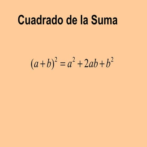 CUADRADO DE LA SUMA | ODP