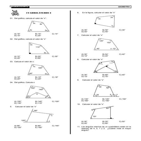 Triangulos Ejercicios basicos | PDF