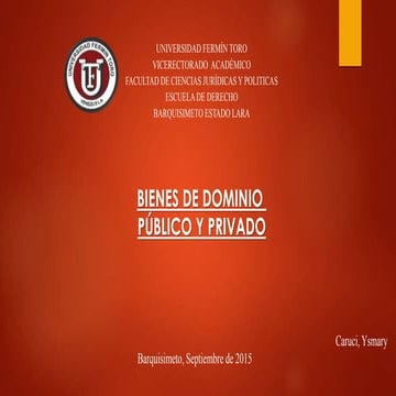 Cuadro bienes de dominio público y privado | PPTX