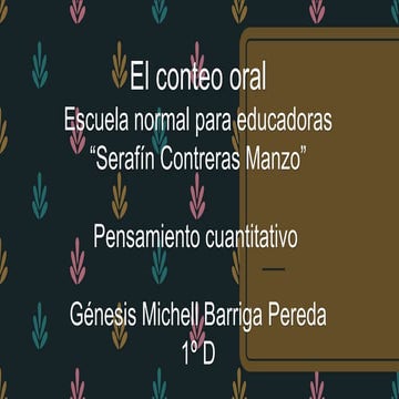 Cuadro conteo oral | PPTX