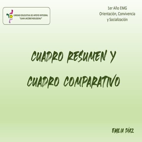 Cómo hacer cuadros resumen y cuadros comparativos para estudiar y ...