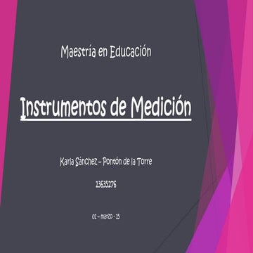 Instrumentos de Medición Educativa | PPTX