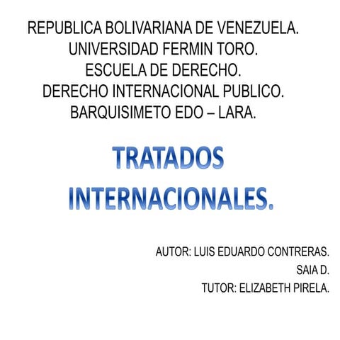 Mapa conceptual tratados | PDF