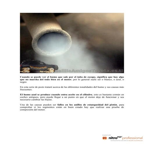 Qué indica el humo de tu coche | PDF