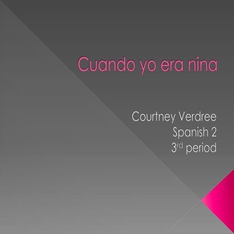 Cuando Yo Era Nina | PDF