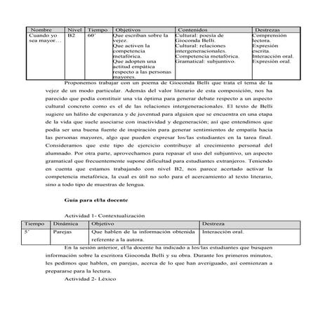 Cuando yo sea mayor...Actividad para clase ELE | PDF