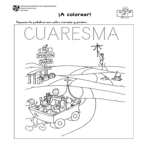 Dibujos Para Colorear De La Cuaresma Católica Para Imprimir