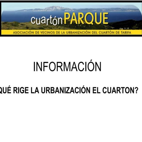 Urbanización El Cuarton 2017 | PPT