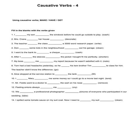 Cuasative-Exerc-4 | PDF