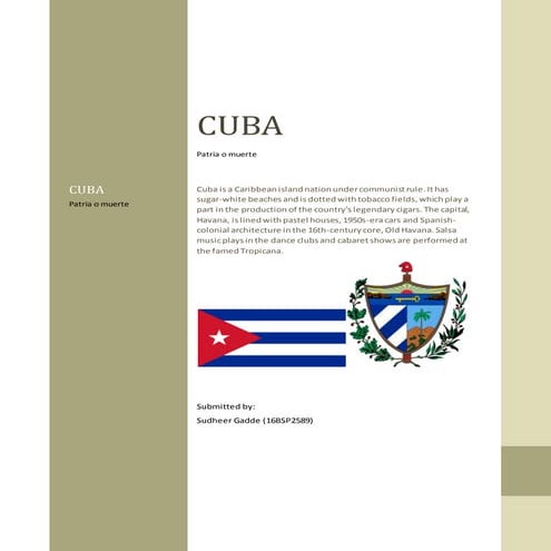 All About Cuba | PPTX