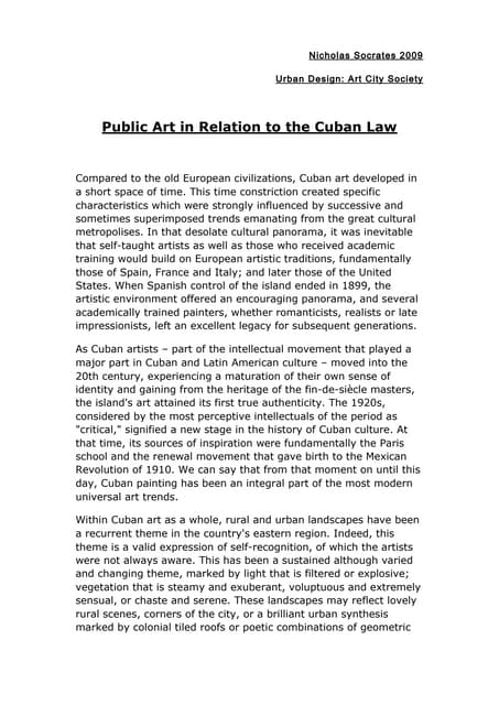 Art Criticism student example | PDF